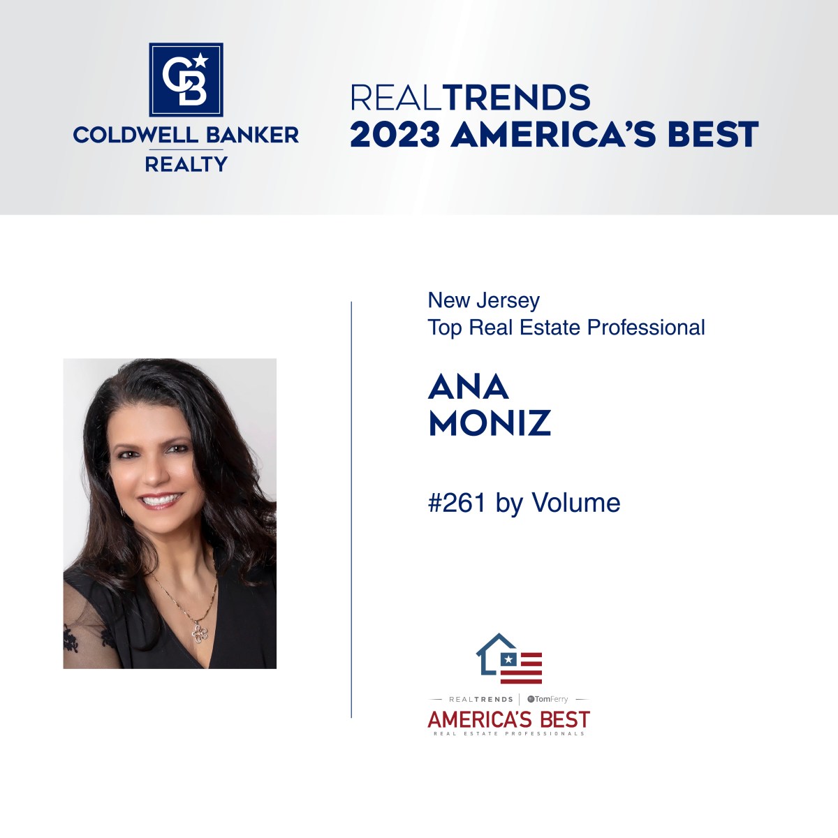 Congratulations to Ana Moniz on ranking as one of the top real estate ...